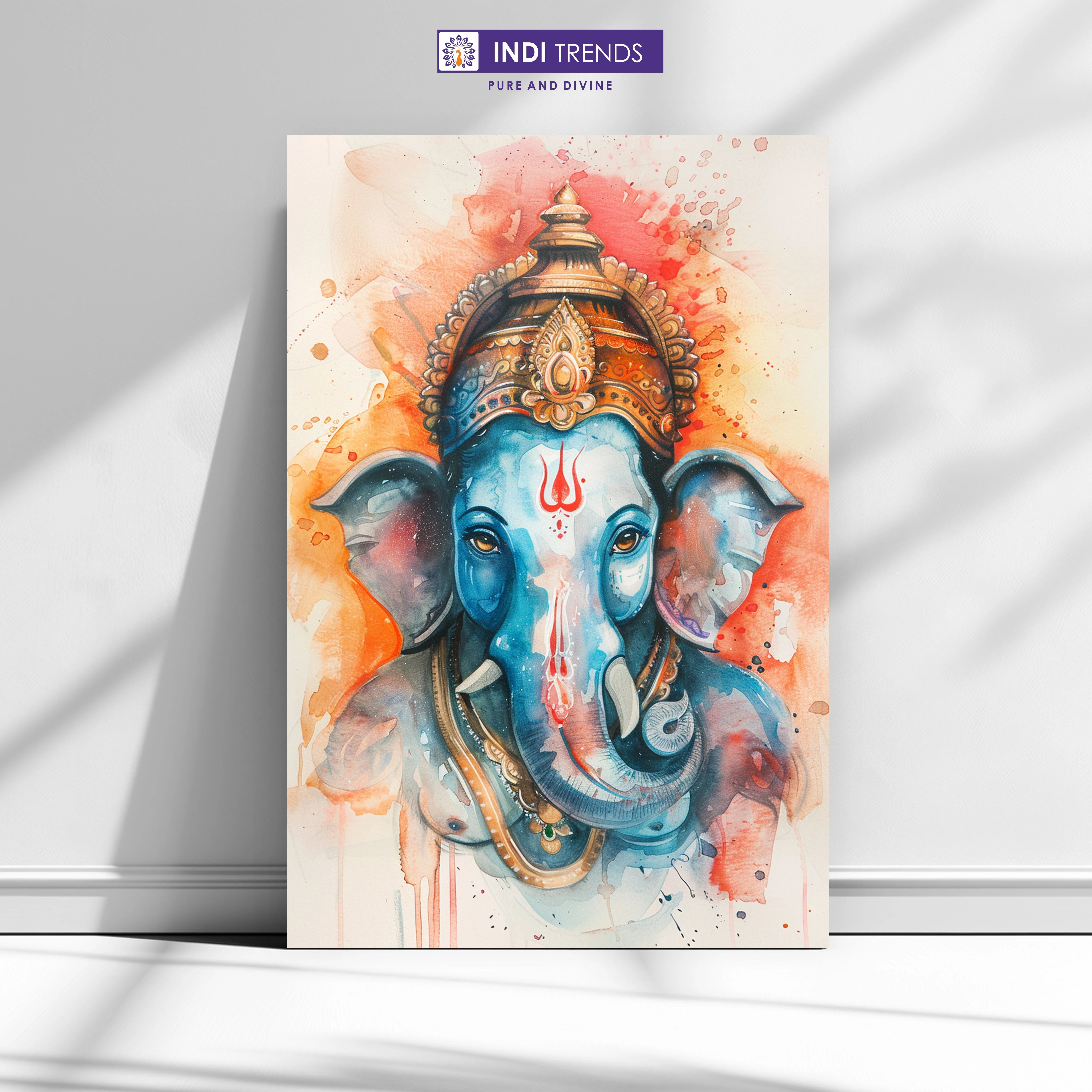 Lord Ganesha Canvas Wall Art – Standard Print – Prabhu Prasad