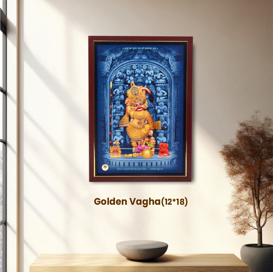 Golden Vagha (Blue) 14X20 SIZE – Prabhu Prasad